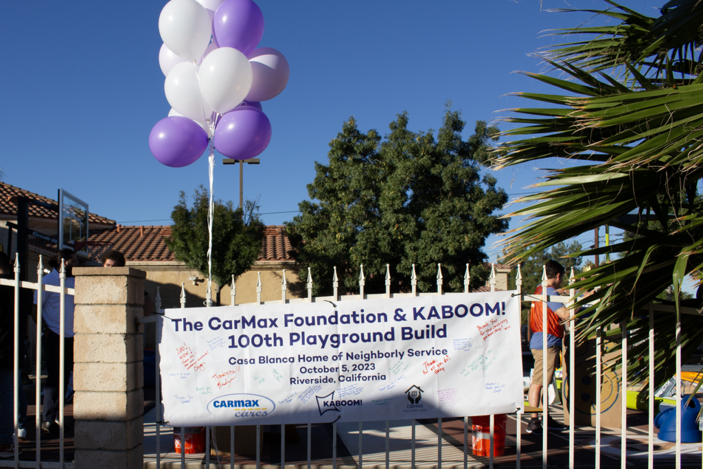 The Casa Blanca Home of Neighborly Service, CarMax Foundation, and KABOOM! Unveil Kid-Designed ...