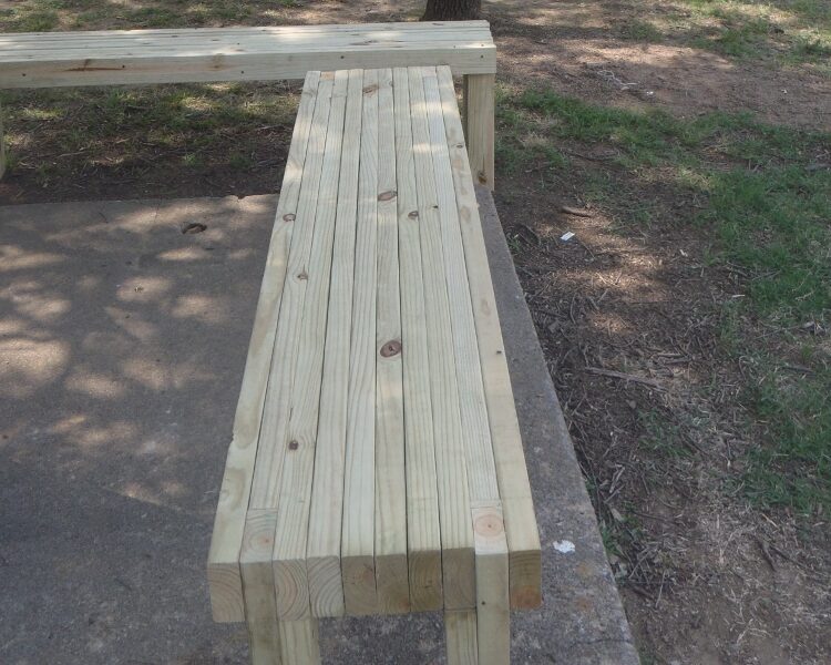 How to build a butcher block bench - KABOOM!